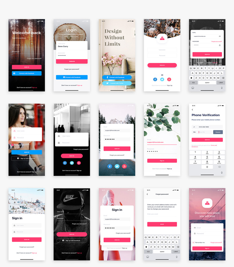 Prisma Mobile App Ui Elements 90800 Templatemonster
